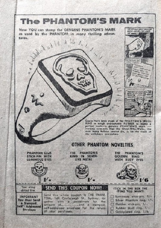 Phantom Rubber Stamp Ring