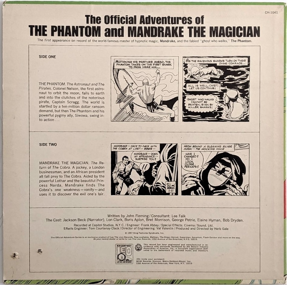 The Official Adventures Of Mandrake The Magician And The Phantom