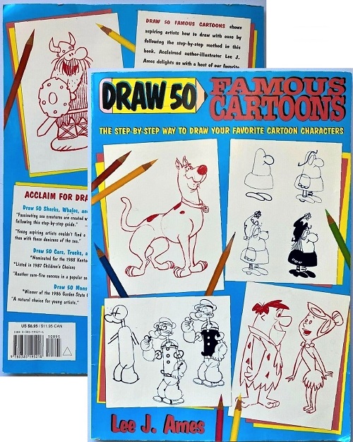 Draw 50 Famous Cartoons Activity Book