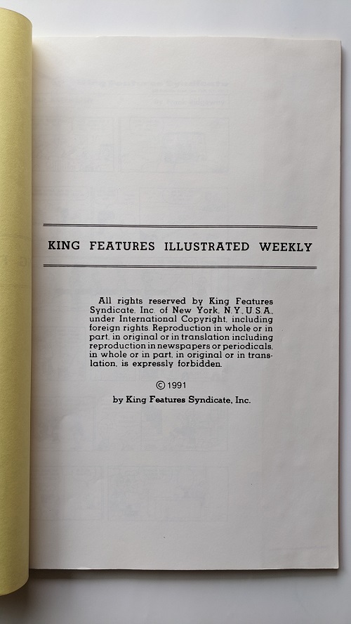 King Features Syndicate Distribution Book