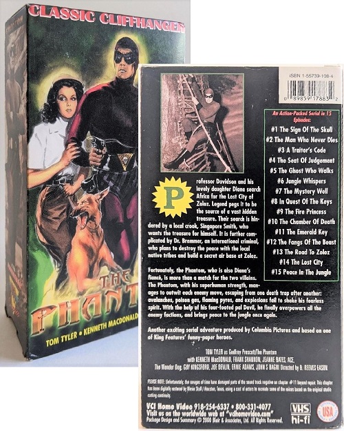The Phantom Serial VHS & DVD – USA