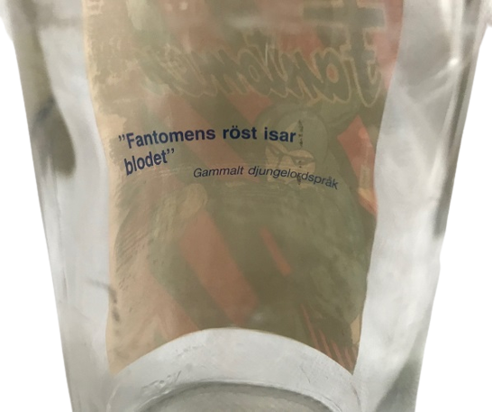 Fantomen Soft Drink Glass Bottle
