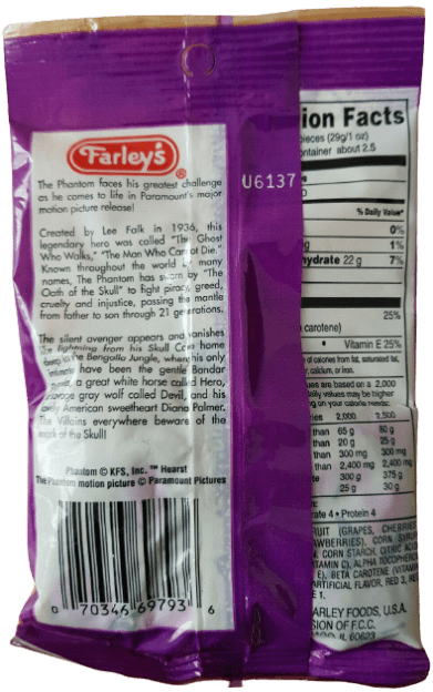 The Phantom Gummy Fruit Snacks