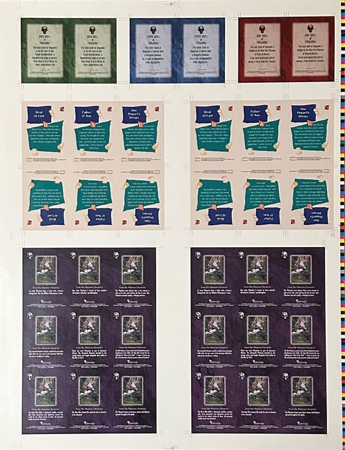 InkWorks Trading Cards Uncut Sheets