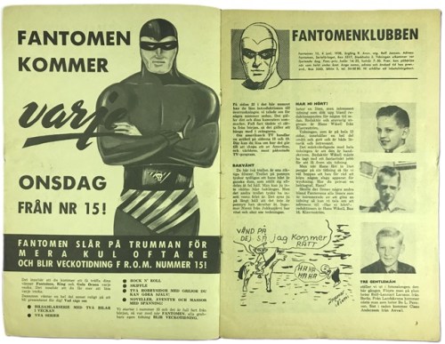 Fantomen Weekly Advertisement