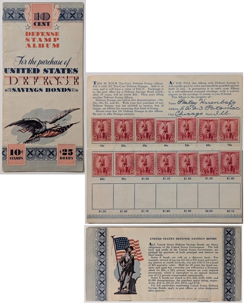 Defense Bonds Stamp Post Office Mini Poster