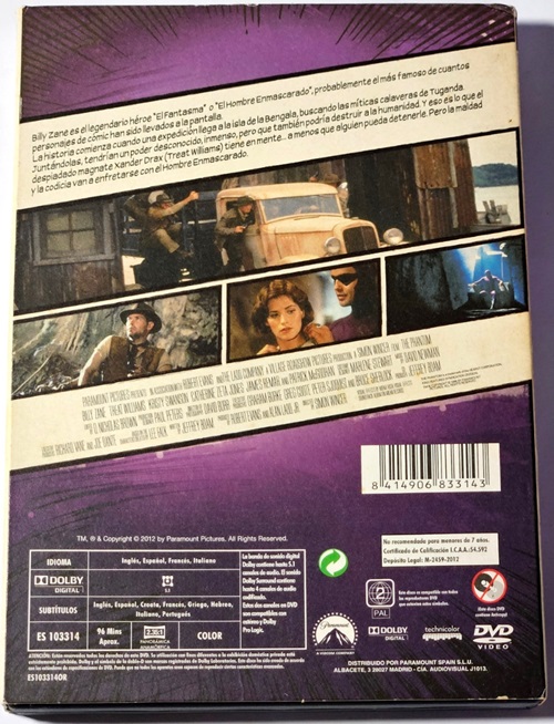 The Phantom Movie Comic Edition DVD – The Phantom