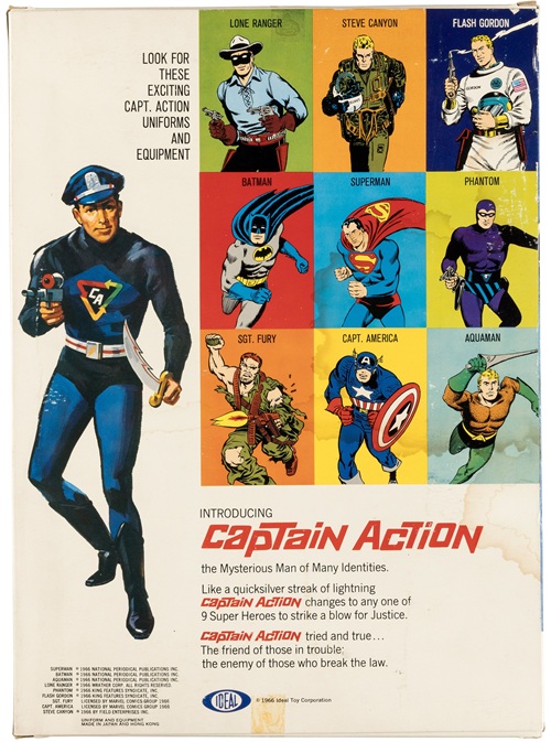 Captain Action Figure Featuring The Phantom Costume At Auction